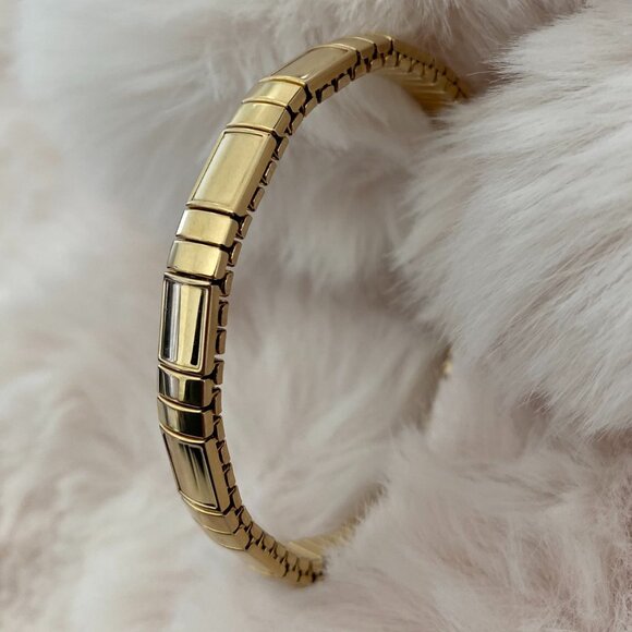Jewelry | Vintage Gold Tone Flex Stretch Watch Style Bracelet 7 | Poshmark